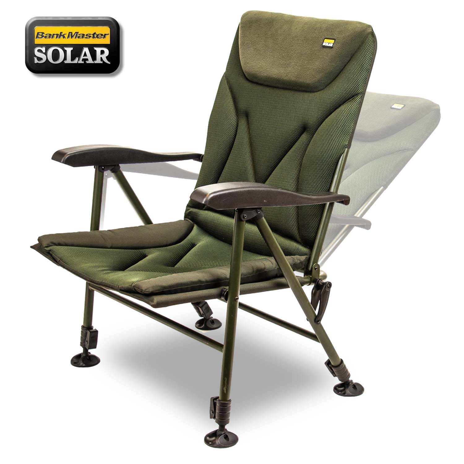 Solar Bankmaster Recliner Chair Wide - Nipro Hengelsport