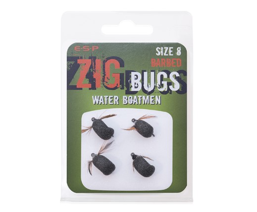 E.S.P. Zig Bugs Water Boatman Barbed #8 - Nipro Hengelsport