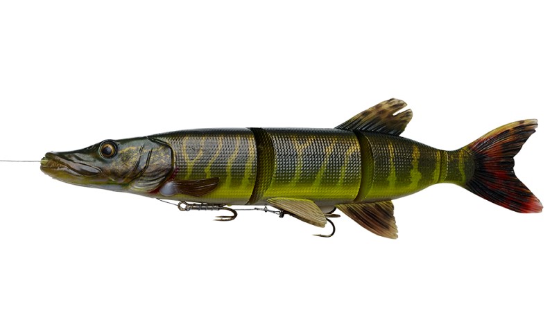 Savage Gear 4D Line Thru Pike 37cm 355g SS Striped Pike - Nipro Hengelsport