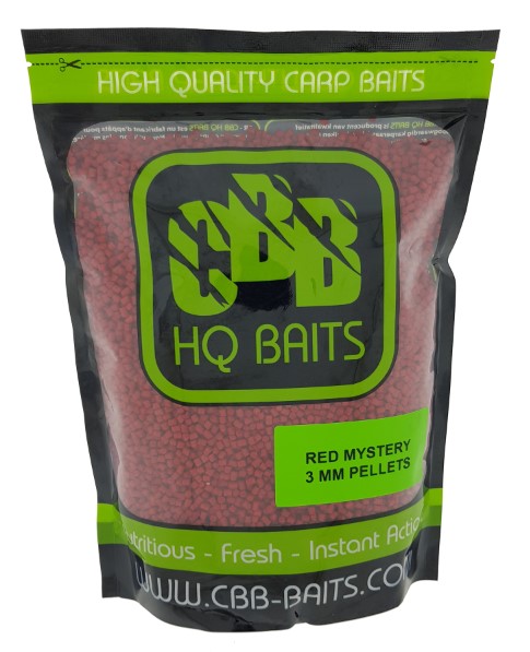 CBB HQ Baits Red Mystery Pellet 1kg - Nipro Hengelsport