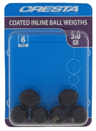 Cresta Coated Inline Ball Weights - Nipro Hengelsport