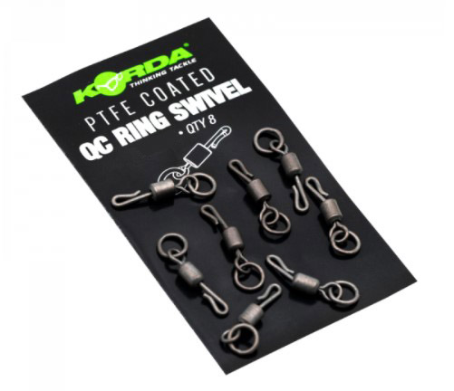 Korda PTFE QC Ring Swivel 8pcs - Nipro Hengelsport