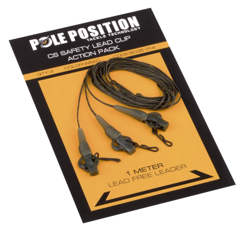 Pole Position CS Safety Lead Clip Action Pack - Nipro Hengelsport