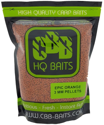 CBB HQ Baits Epic Orange Pellets - Nipro Hengelsport