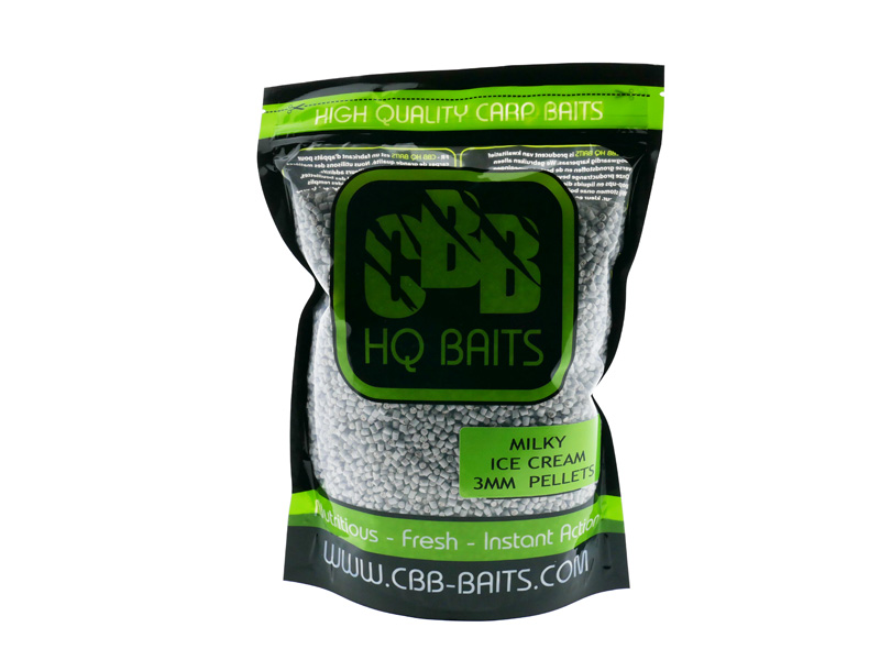 CBB HQ Baits Milky Ice Cream Pellet 1kg - Nipro Hengelsport